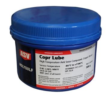 High Temperature Anti-Seize Compound, ASV Copr-Lube Paste, Copper Based ...