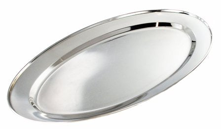 Stainless Steel Oval Plate 300mm(12") Dia– Shopataos