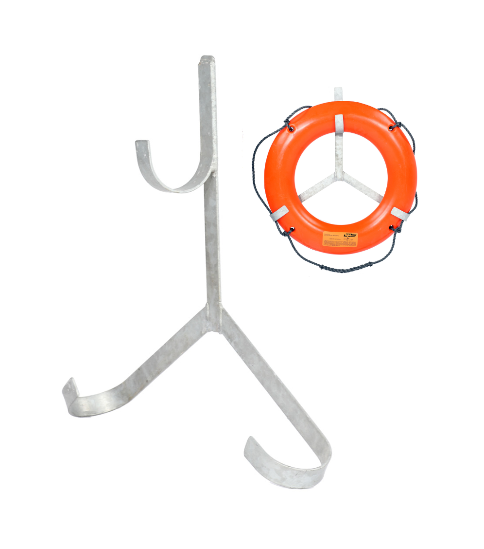 Billy Pugh Bracket, Galvanized for Life Ring Buoy– Shopataos