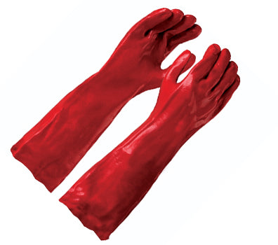 Chemical Gloves, Red Colour, 16" Long– Shopataos