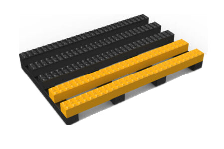 Dropped Object Prevention Walkway Mat DOPW Black with Yellow Bands - C ...